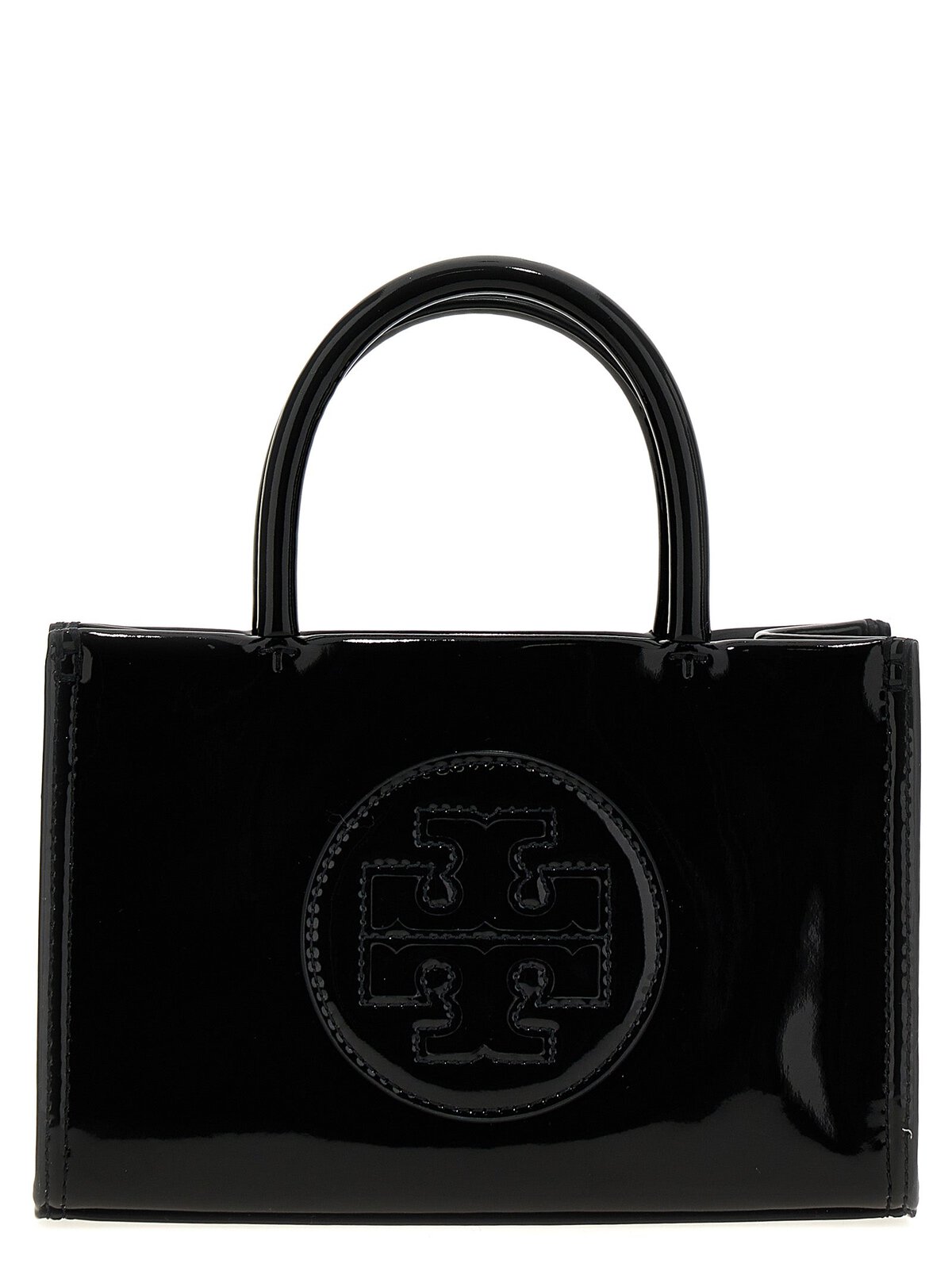 Tory Burch Ella Bio Patent Mini' Handbag - Black | Editorialist