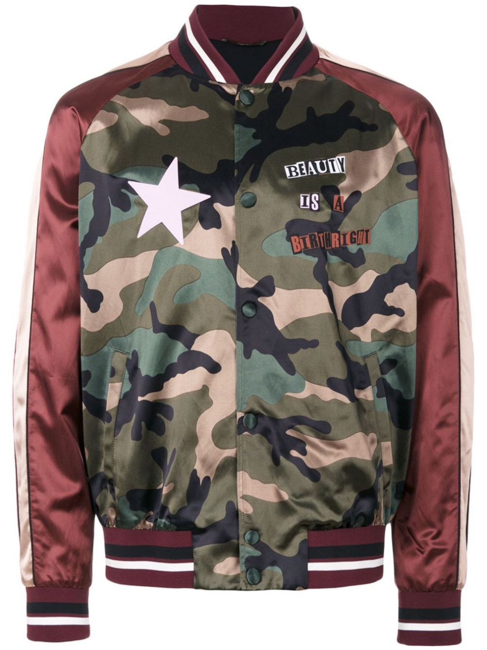 Valentino Garavani x Jamie Reid satin bomber jacket Smart Closet