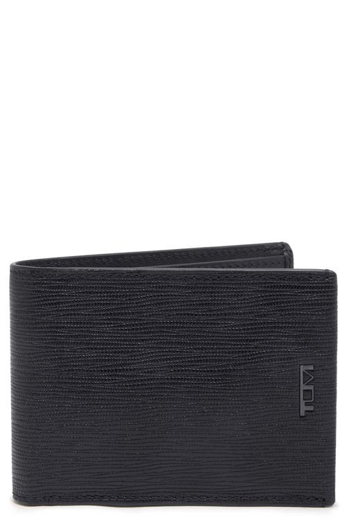 Tumi Leather Bifold Wallet - Black Embossed | Editorialist
