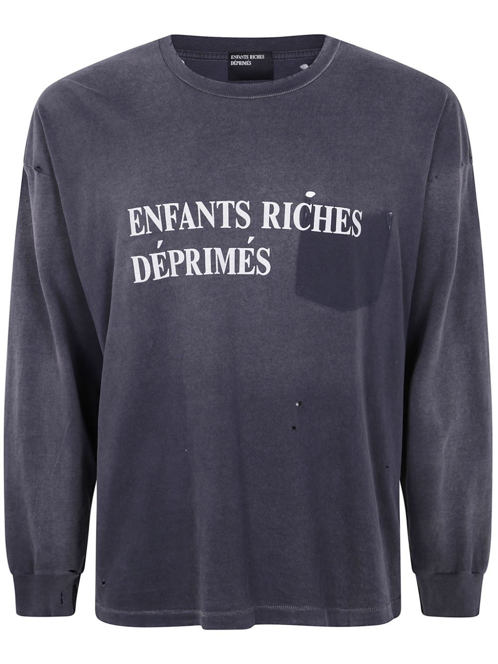 Enfants Riches Déprimés ERD シャツ Enfants Riches Déprimés: ブラック 'ERD' ラグラン ベビーT