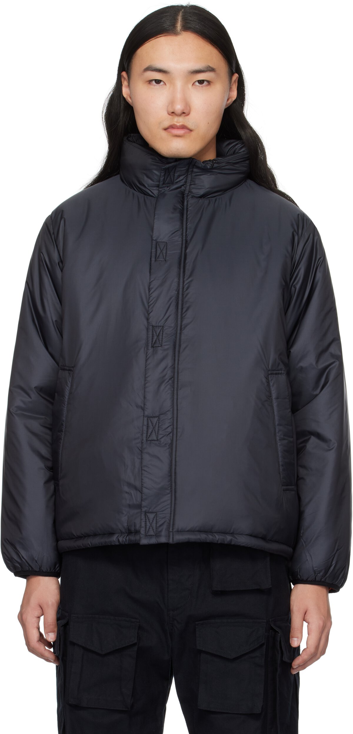 Beams Black Mil Puff Ver.2 Ripstop Jacket - Black19 | Editorialist