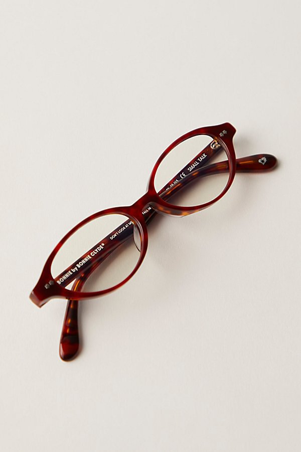 Bonnie Clyde Small Talk Blue Light Glasses - Red Tortoise | Editorialist
