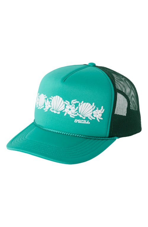 O'Neill Arlie Logo Trucker Hat - Peacock Green | Editorialist