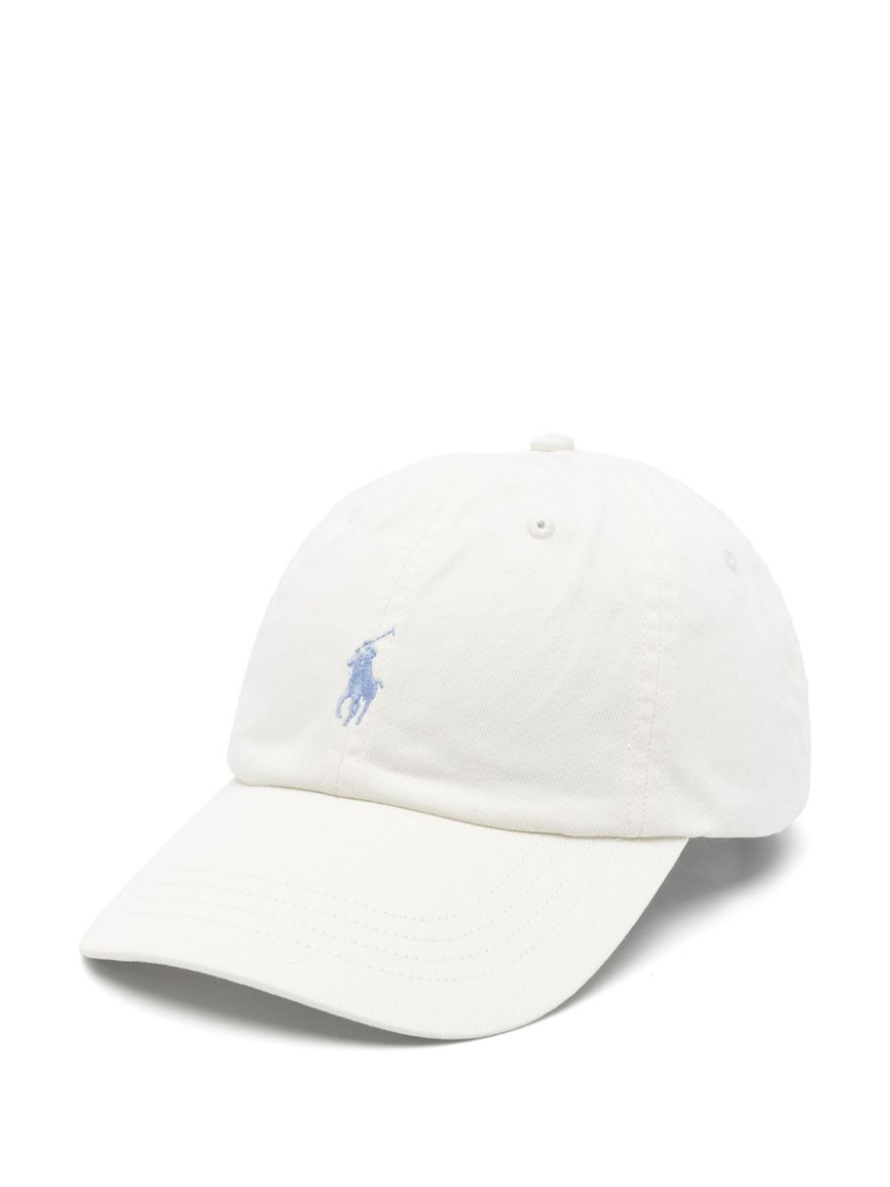 Ralph Lauren Polo Pony-Motif Baseball Cap - White | Editorialist
