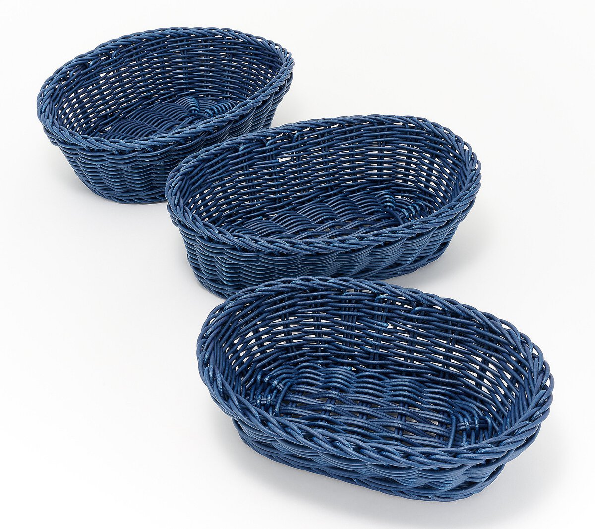 Locknlock 3-Piece Nestable Dishwasher Safe Oval Baskets - One-Color ...