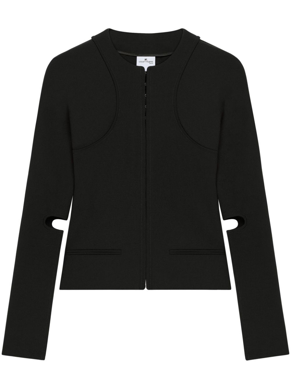 Courreges Scuba Fitted Jacket - Black | Editorialist