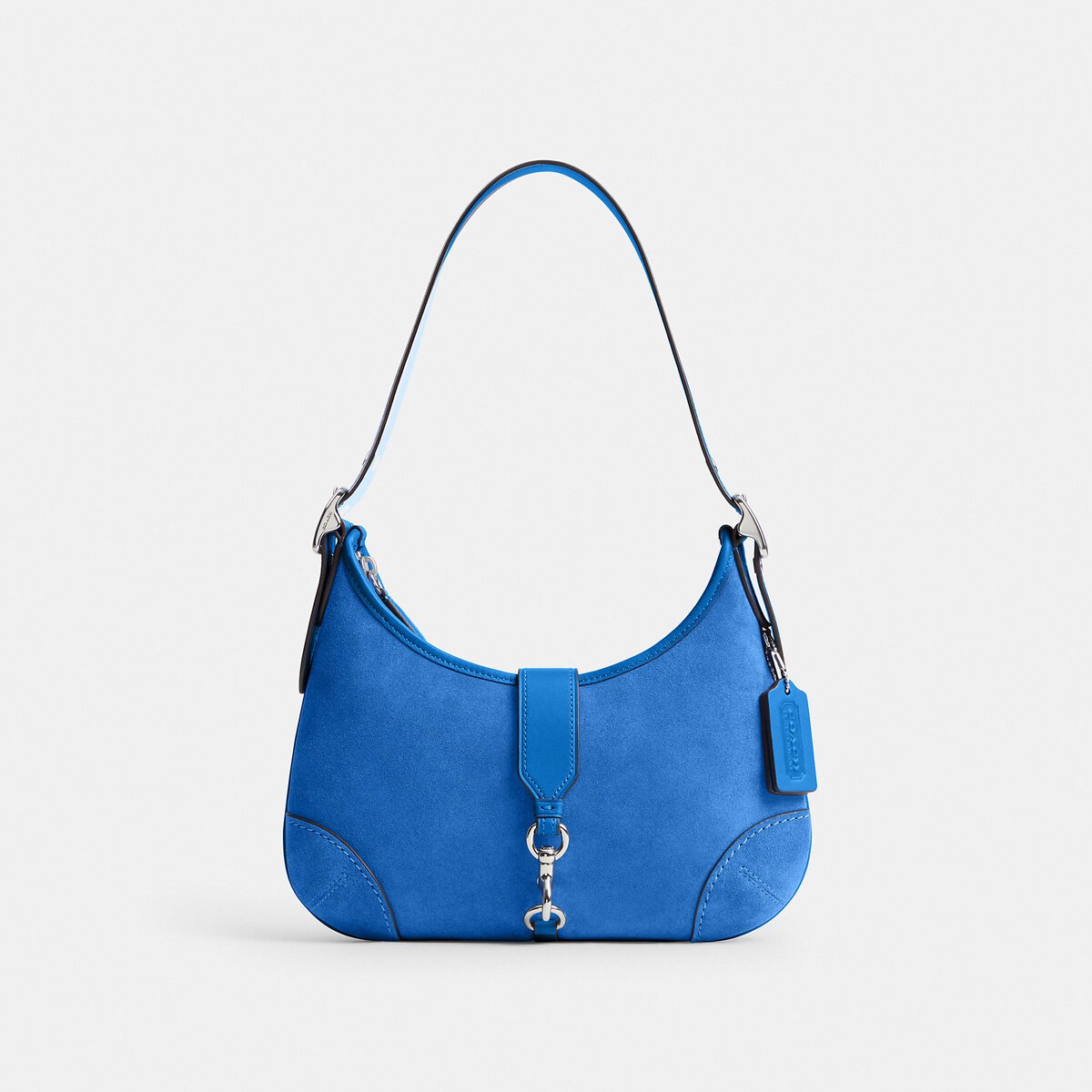 Coach Hamptons Hobo Bag - Silver/Mist Blue - 40% Off | Editorialist
