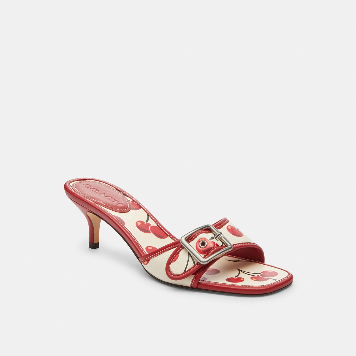 Coach Margot Sandal With Cherry Print - Chalk Multi | Editorialist