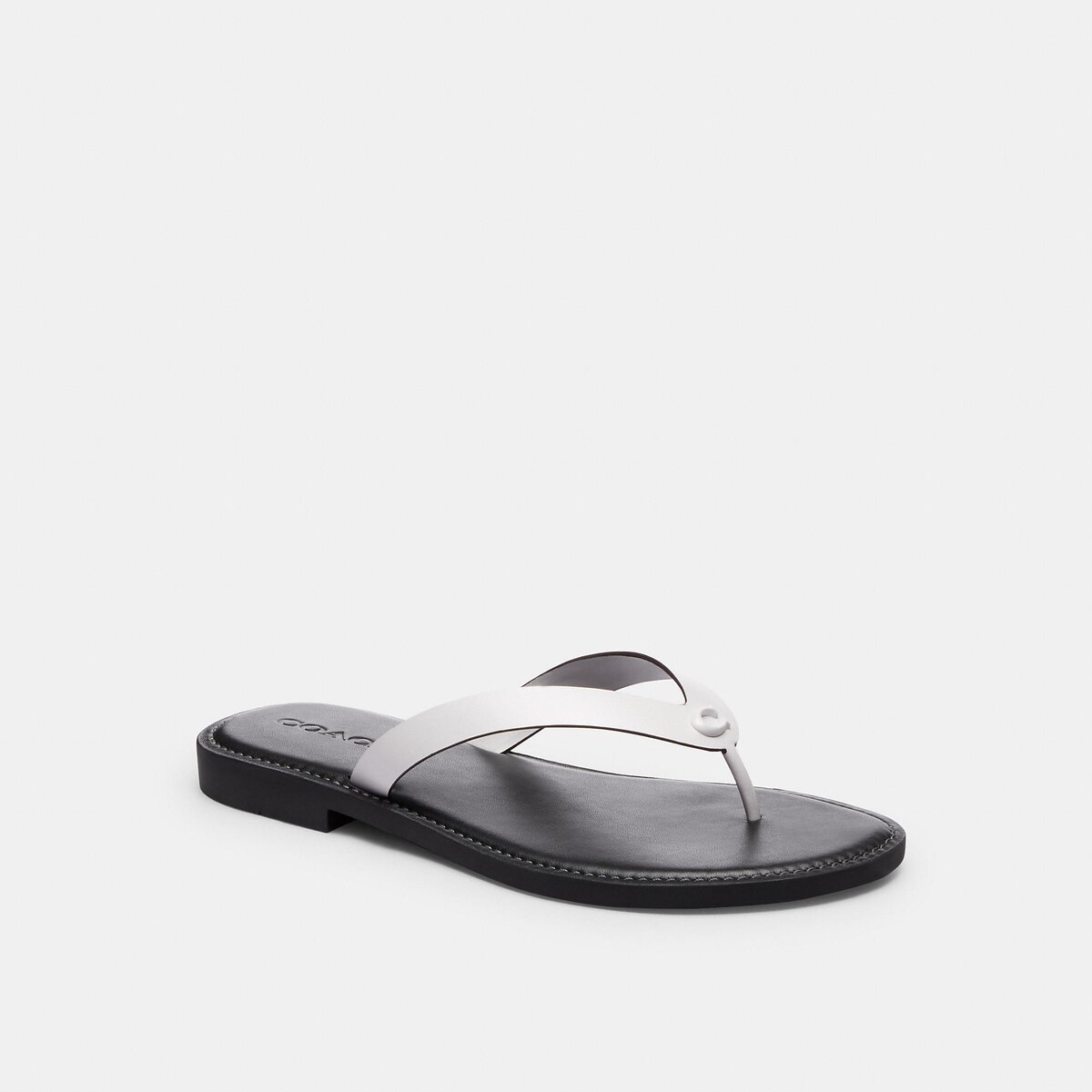 Coach Brianna Flip Flop - Optic White | Editorialist