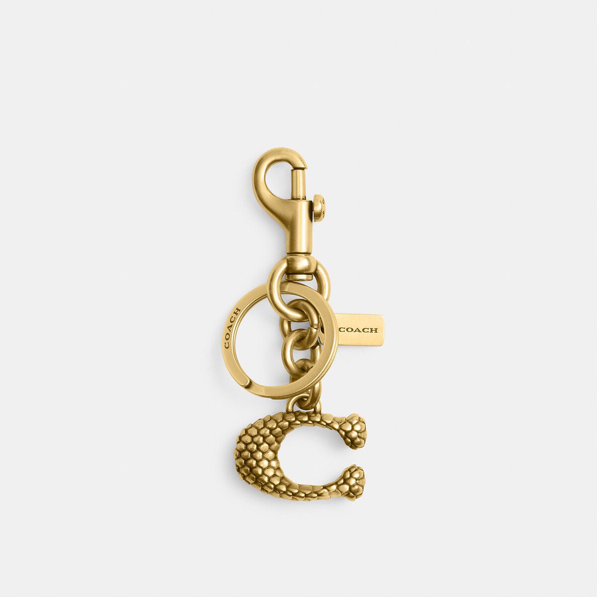 Coach Signature Snake Bag Charm - Brass/Brass | Editorialist