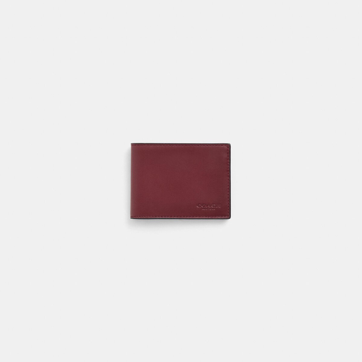 Coach Restored Slim Billfold Wallet - Red Currant | Editorialist