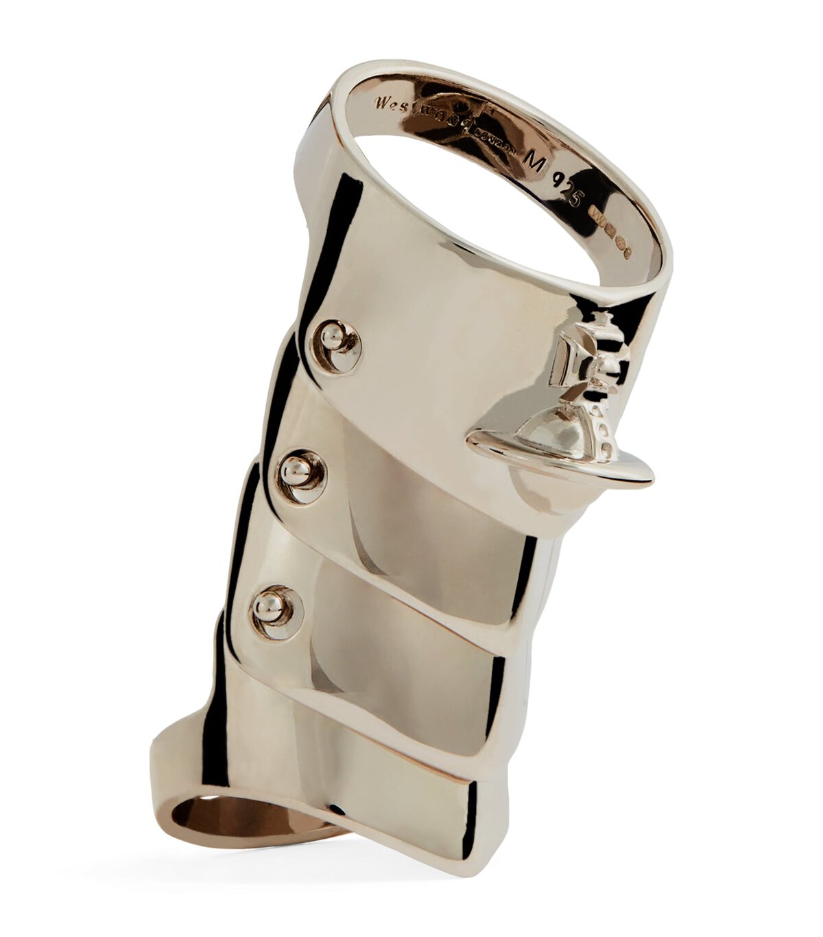Vivienne Westwood Sterling Armour Ring - Silver | Editorialist