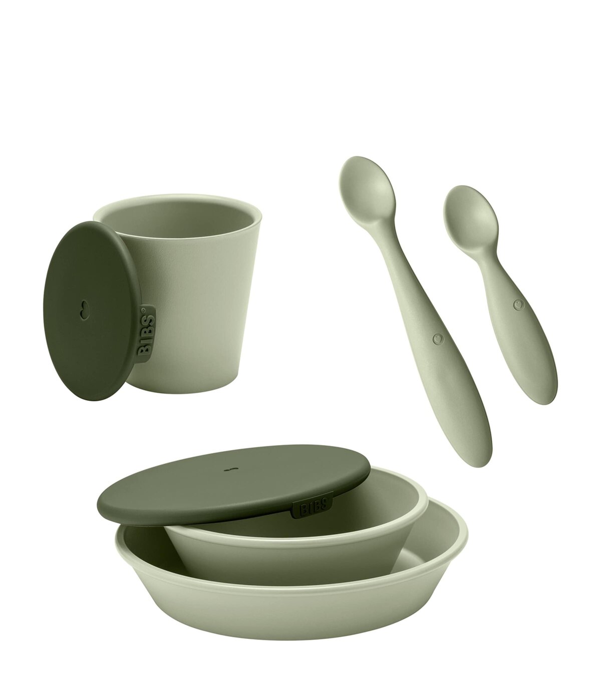 Bibs Complete Mealtime Set - Green | Editorialist