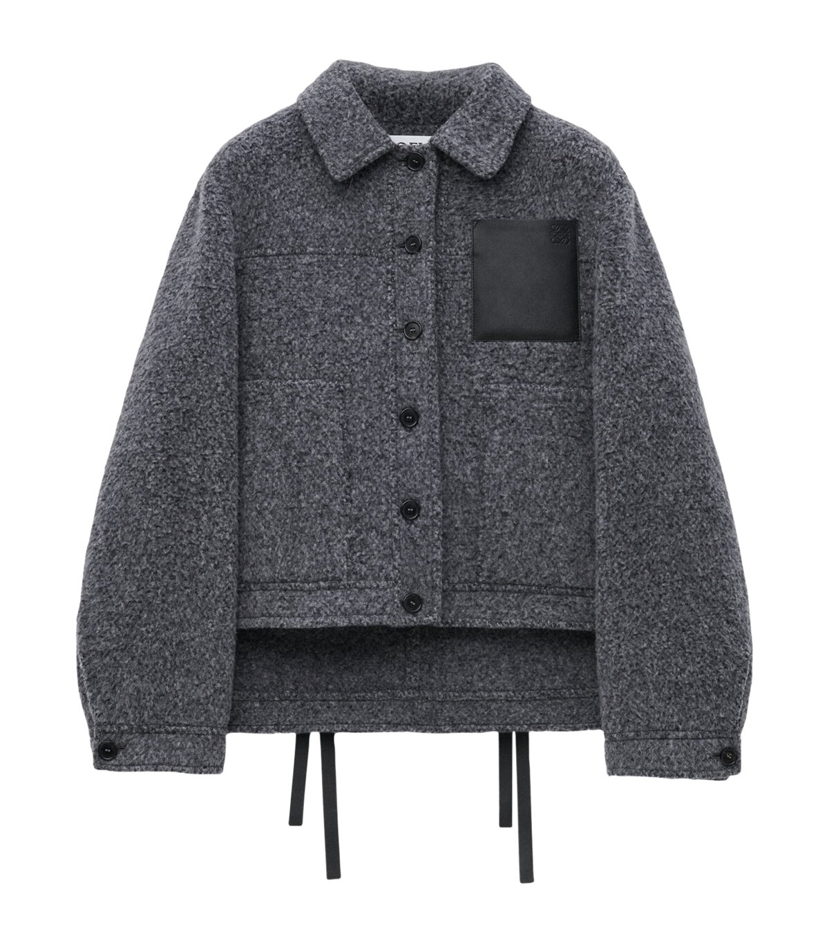 Loewe Wool-Blend Workwear Jacket - Grey | Editorialist