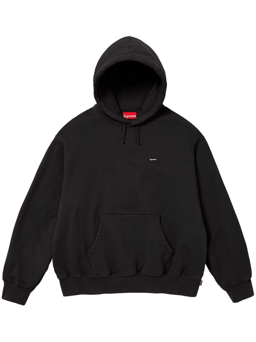 Supreme Logo-Patch Hoodie - Black | Editorialist