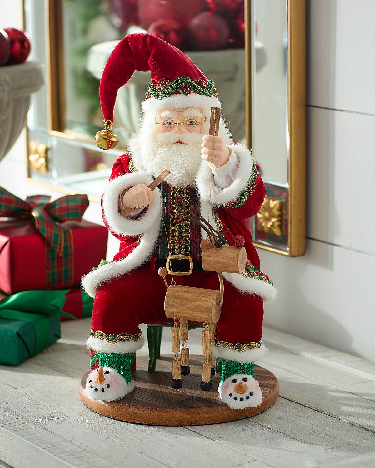 Katherine'S Collection Holiday Magic Santa With Marionette Christmas ...