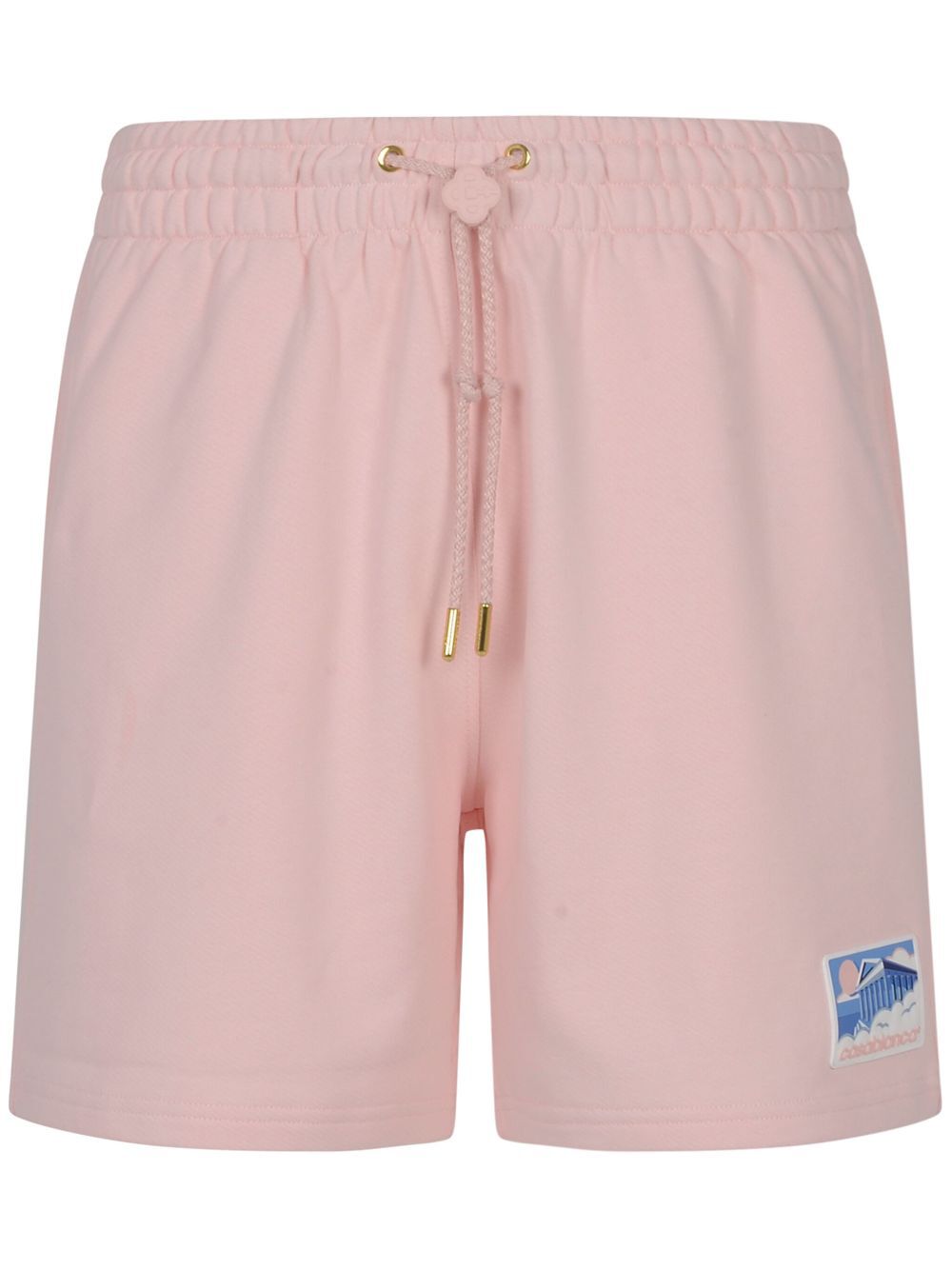Casablanca Logo-Patch Shorts - Pink | Editorialist
