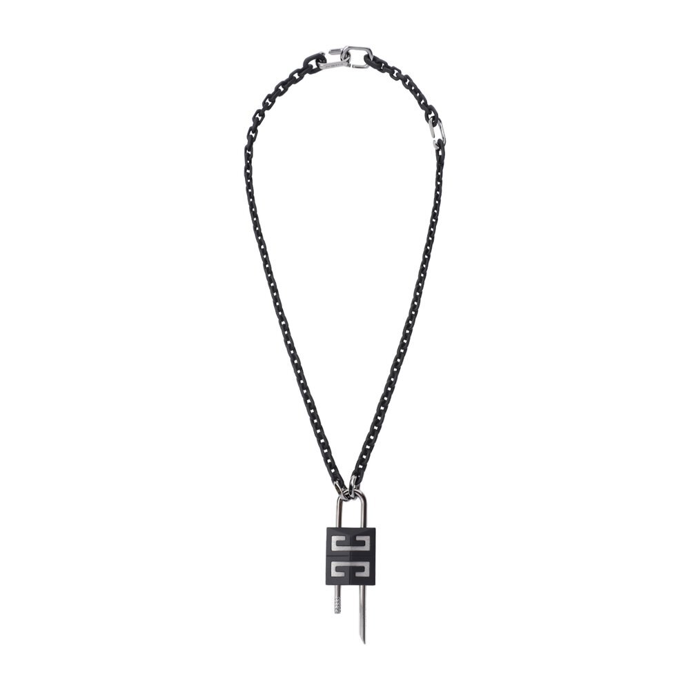 Givenchy Lock Pendant Necklace In Black - 23% Off | Editorialist