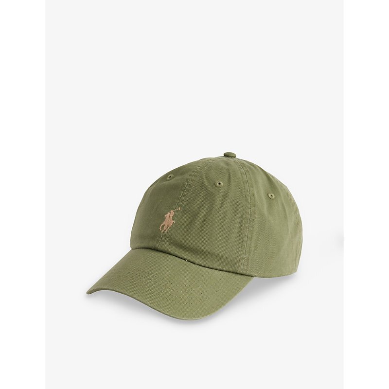 Ralph Lauren Polo Pony Cotton-Twill Baseball Cap - Olive | Editorialist