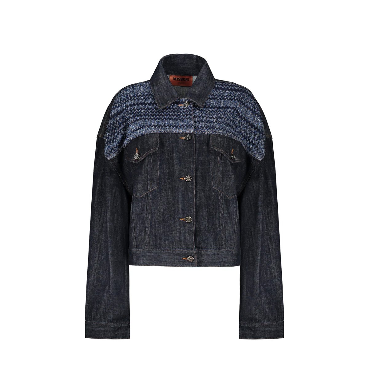Missoni Denim Jacket In Blue - 70% Off | Editorialist