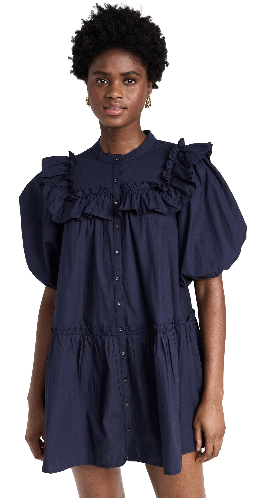 CLEOBELLA Tatiana Mini Dress - Navy | Editorialist