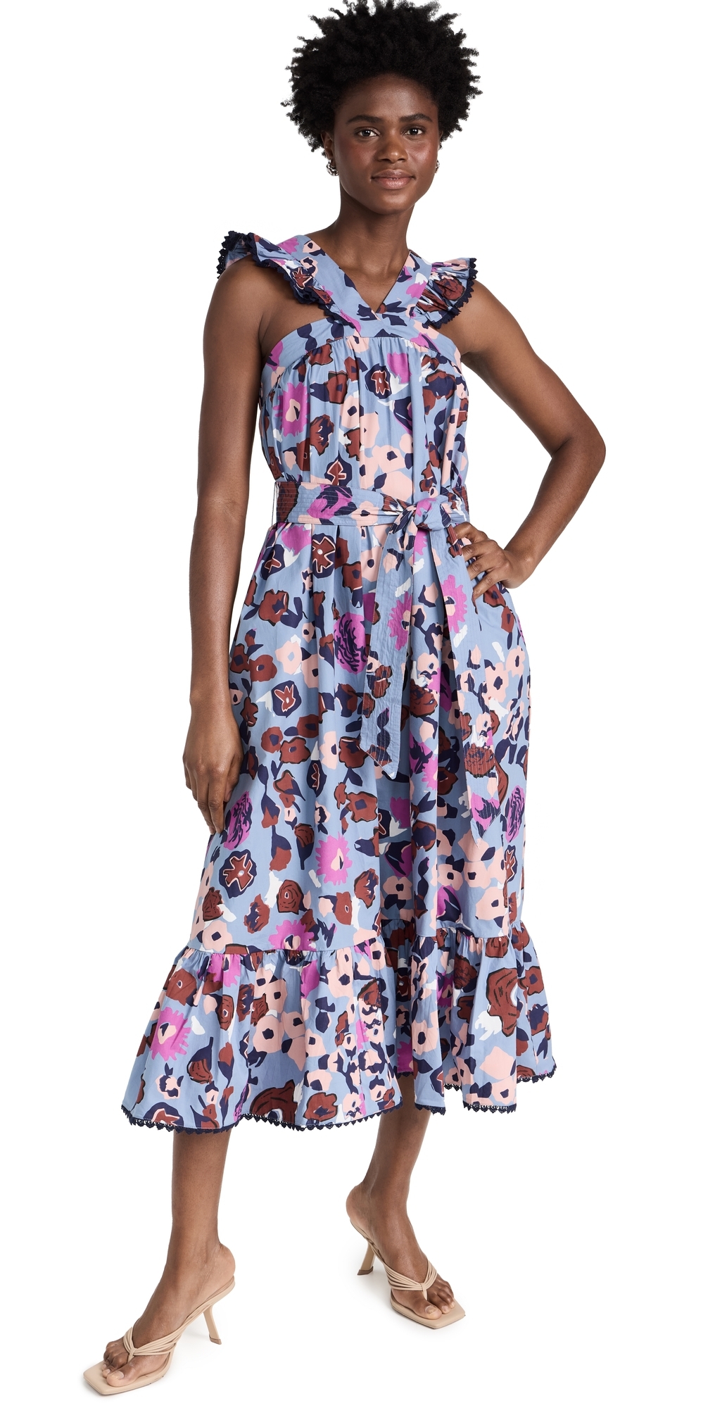 CLEOBELLA Hedy Midi Dress - Waterlily | Editorialist