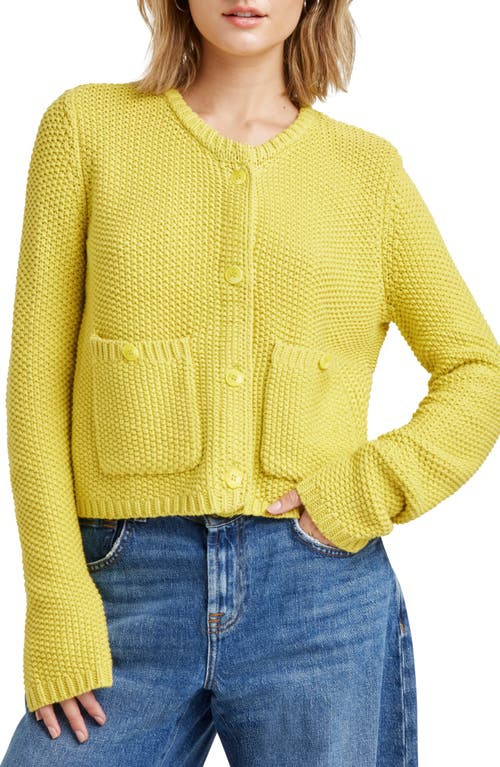 Splendid Andrea Crop Cardigan - Chartreuse | Editorialist