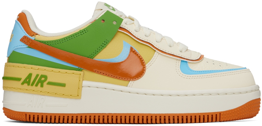 Nike Air Force 1 Shadow Sneakers - Coconut Milk/Monarch | Editorialist