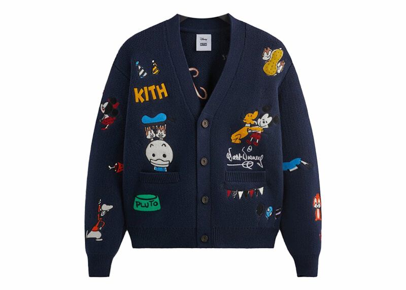 Kith X Disney Mickey & Friends Chunky Yarn Cardigan - Nocturnal 