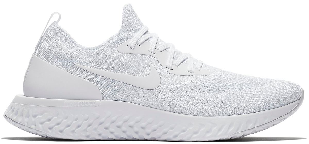 Nike Epic React Flyknit True White - True White/whiteone-colorpure ...
