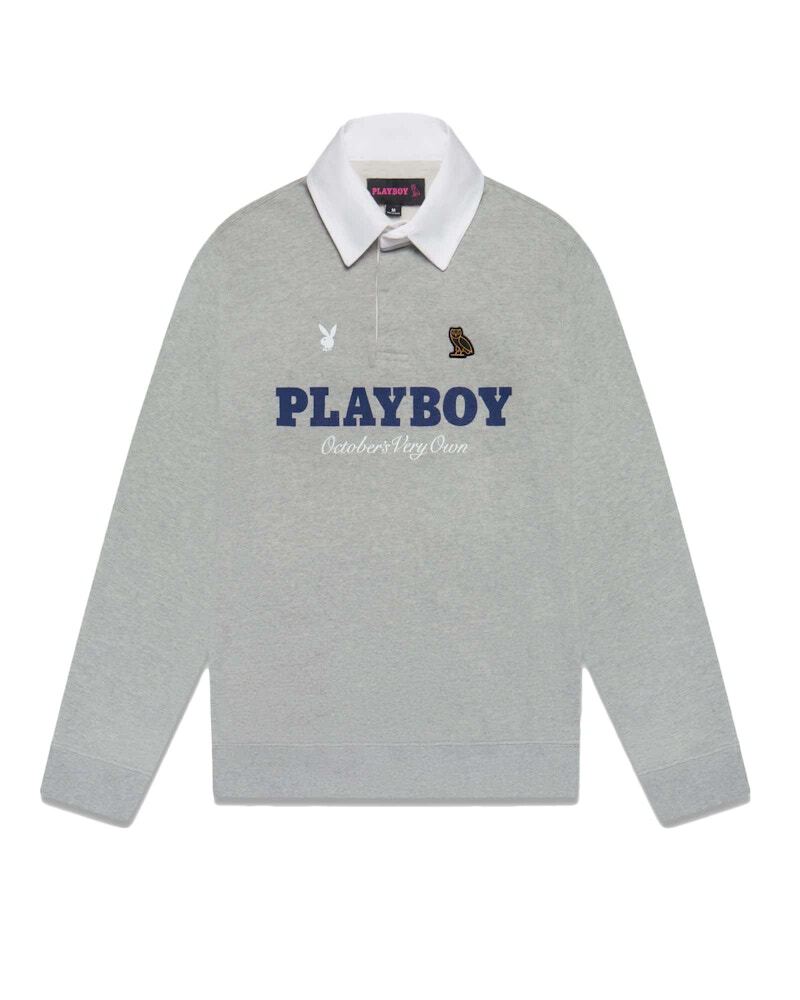 Ovo Playboy Rugby Polo - Heather Grey | Editorialist