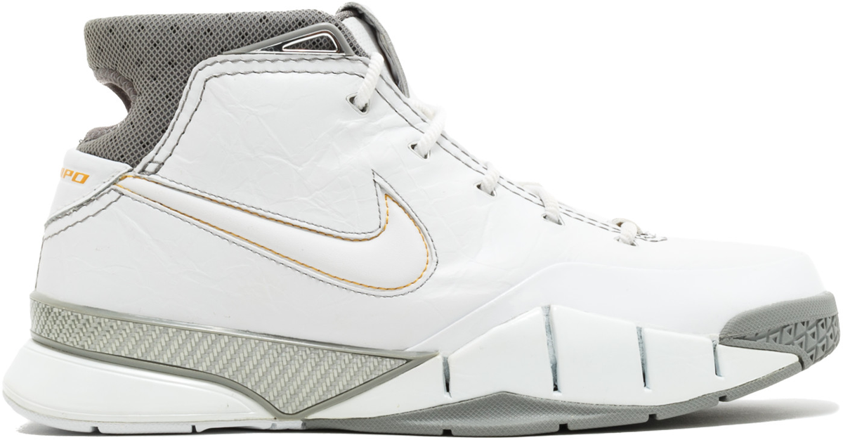 Nike Kobe 1 White Shark - White/whiteone-colormedium Greyone ...