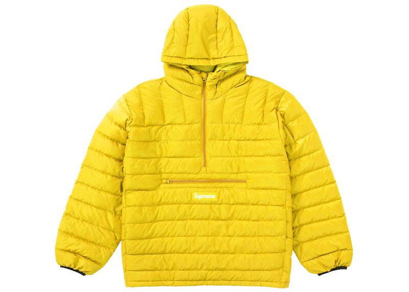 Supreme Micro Down Half Zip Hooded Pullover 'Dark - Orange