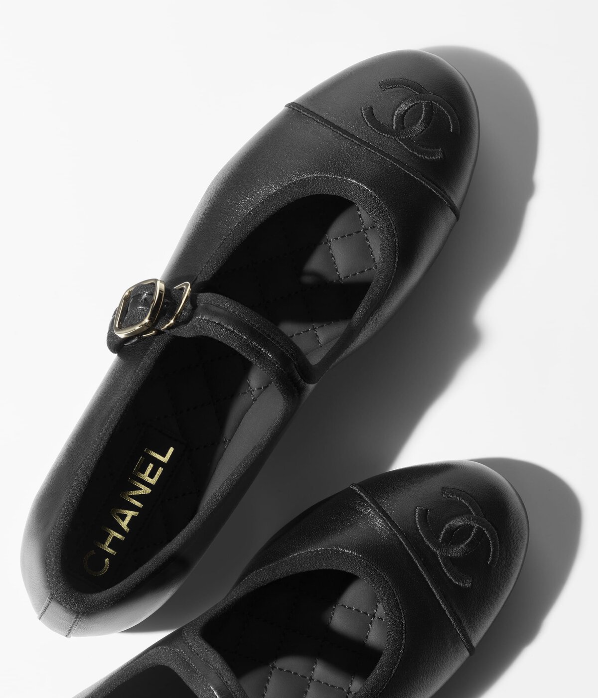 Chanel Mary Janes Lambskin - Black | Editorialist
