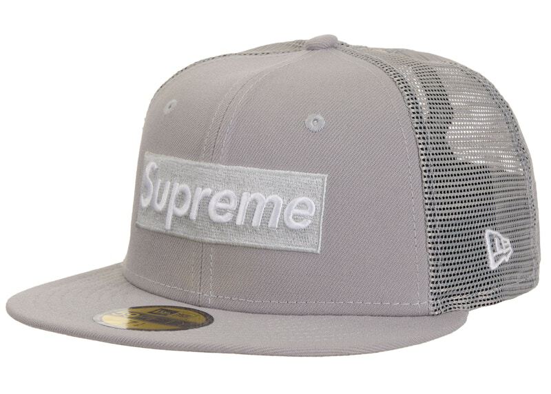 Supreme Box Logo Mesh Back Cap - Gray | Editorialist