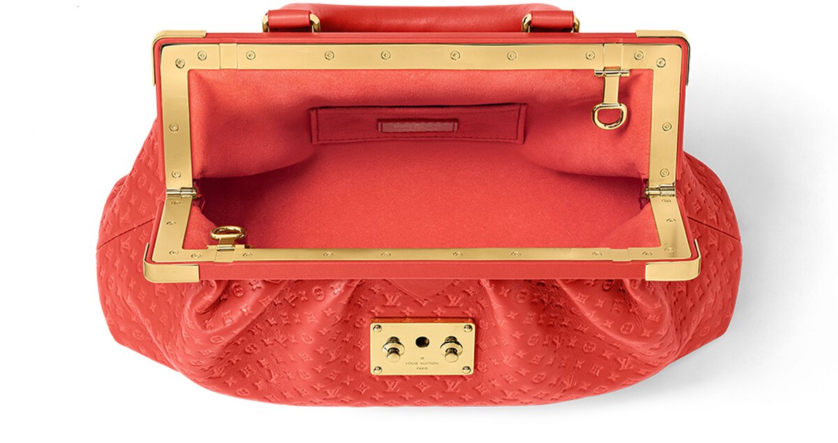 Louis Vuitton Monogram Clutch Red Editorialist