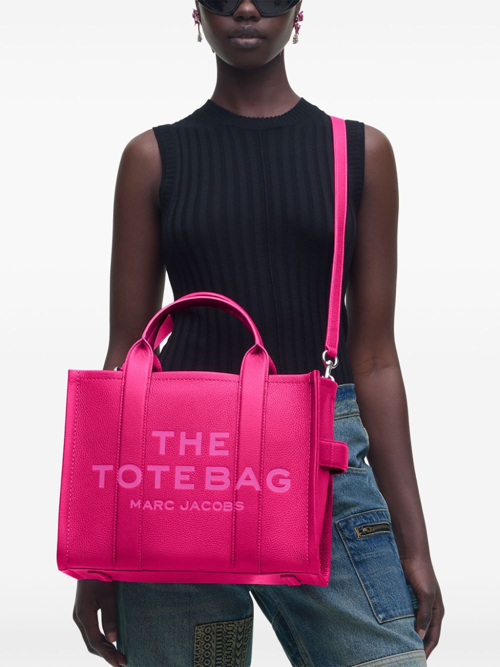 Marc Jacobs The Medium Leather Tote Bag - Pink | Editorialist