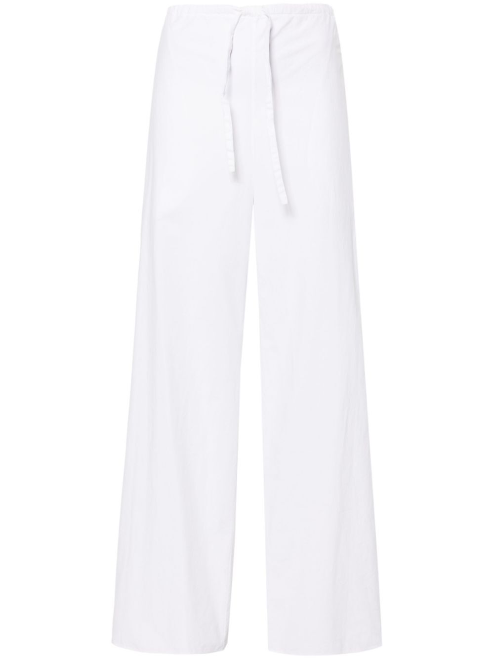 THE ROW Jugi Straight-leg Trousers - White | Editorialist