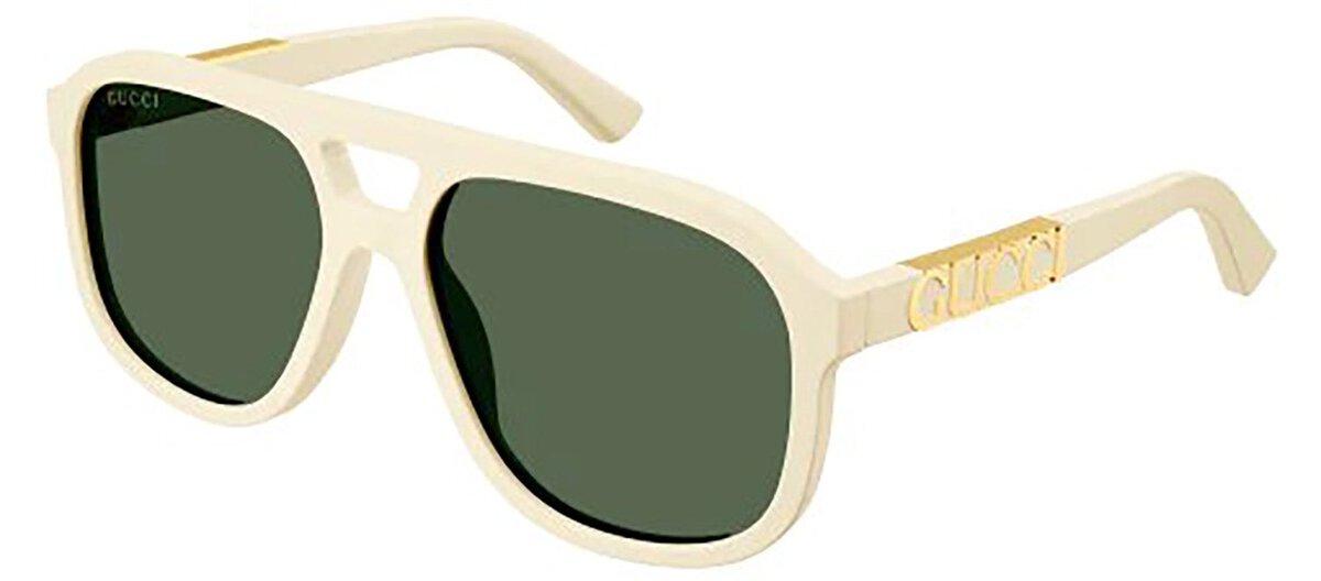 Gucci Gg1188s 005 Navigator Sunglasses - Green | Editorialist