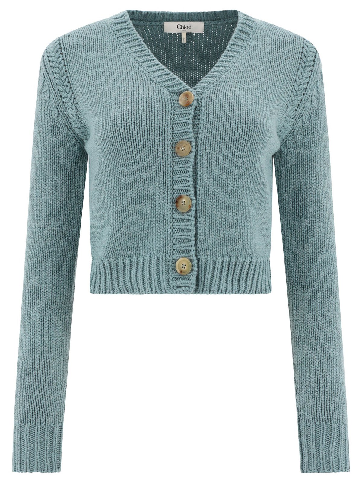 Chloé Chloé Woven Cardigan - Blue | Editorialist