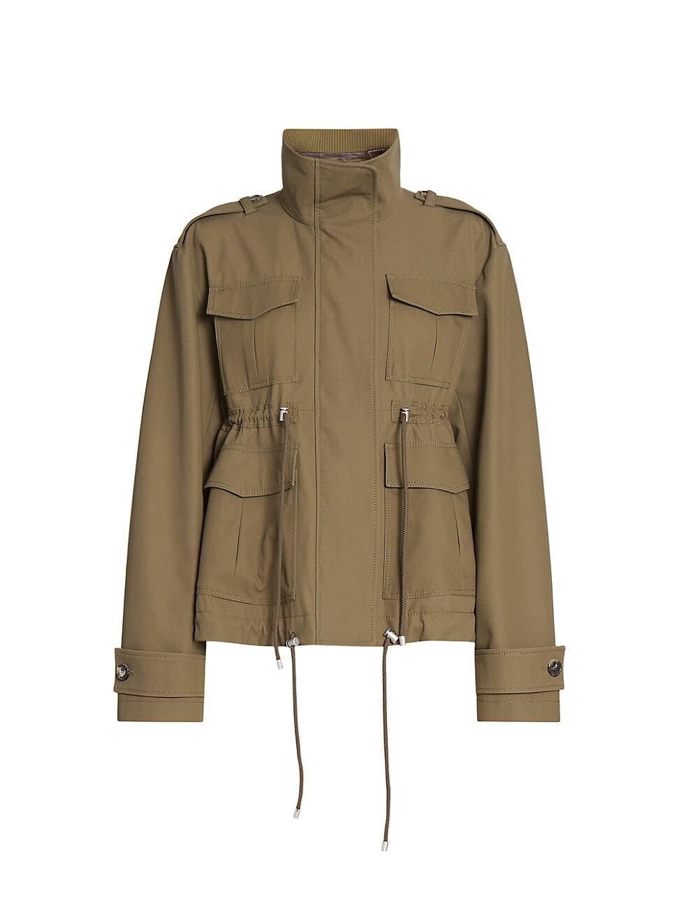 Loewe High-collar Cotton Parka - Tea Dust Glaze | Editorialist