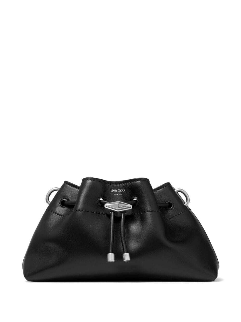 JIMMY CHOO Small Cinch Shoulder Bag - Black | Editorialist