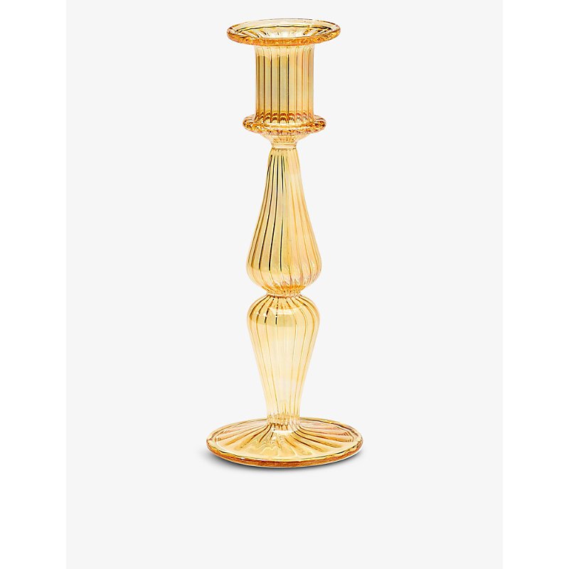 ANNA + NINA Phoebe Glass Candle Holder 20cm - One-color | Editorialist