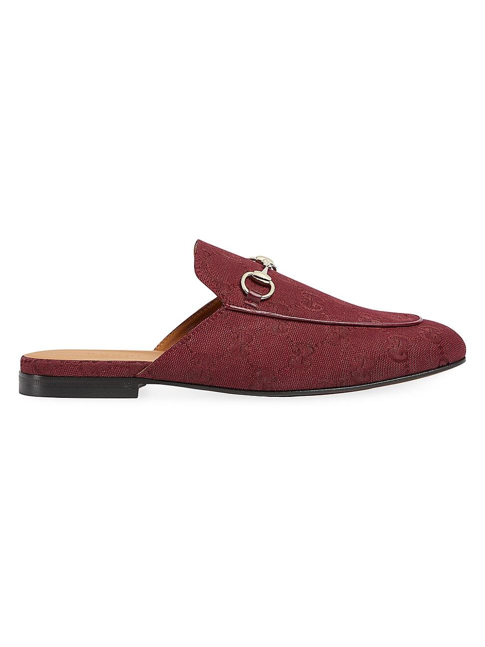 Gucci Princetown Canvas Slippers - Rose | Editorialist