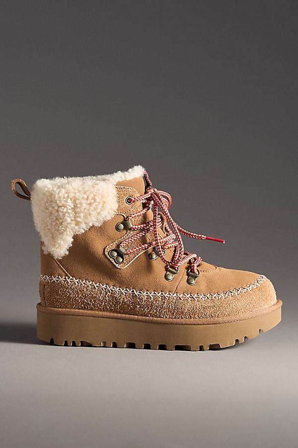 UGG Classic Alpe Lace-up Boots - Beige | Editorialist