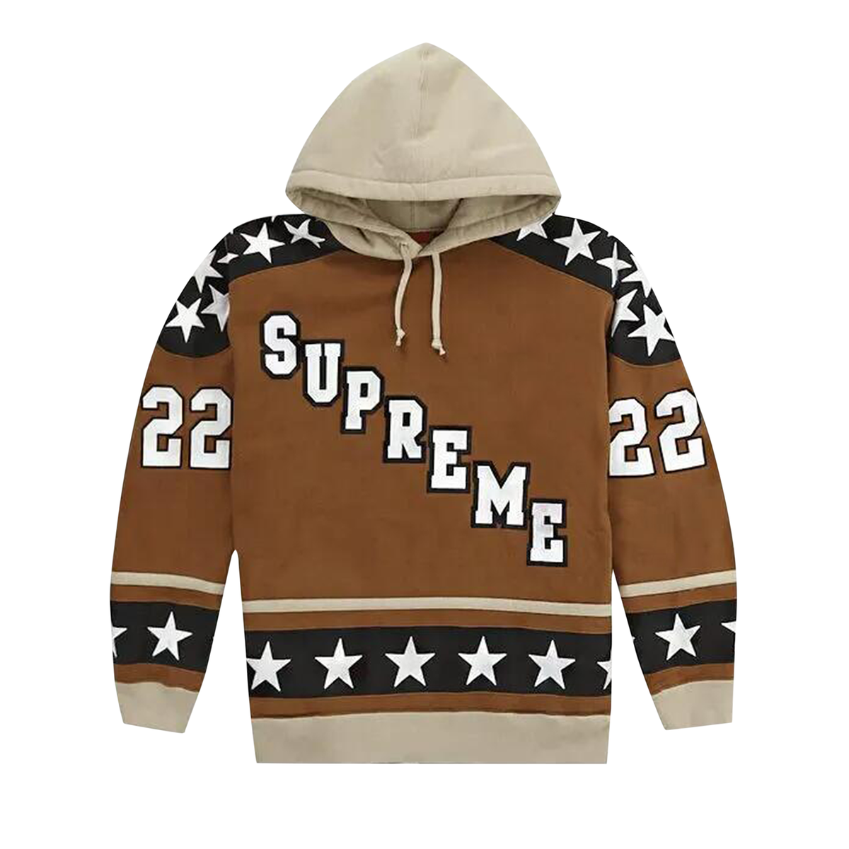 Supreme Hockey Hooded Sweatshirt - Brown | Editorialist