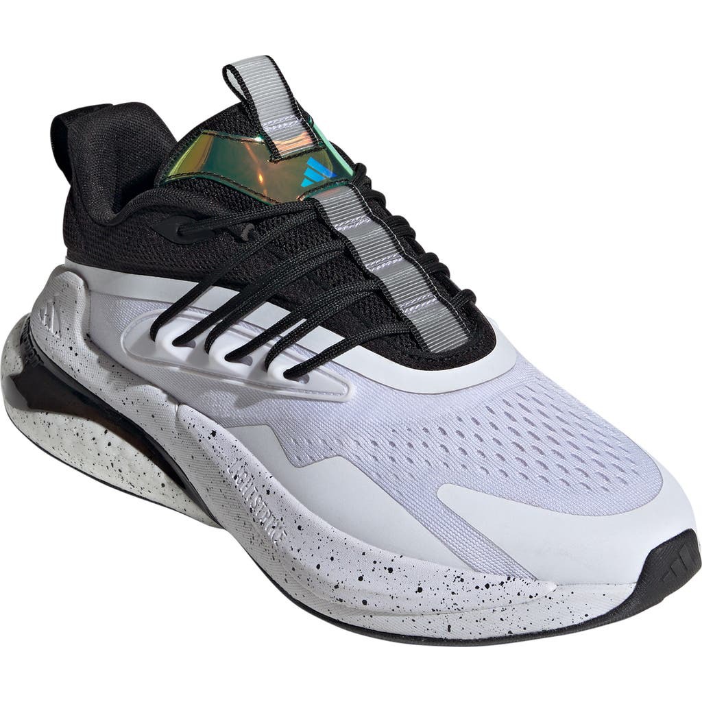 Adidas Alphaboost V2 Running Shoe - White/white/black | Editorialist