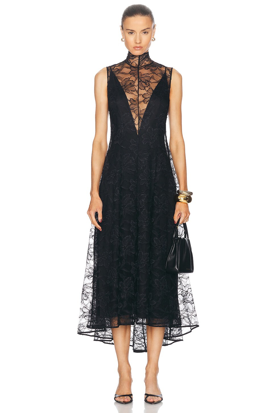 Alexis Rhiane Midi Dress - Black | Editorialist