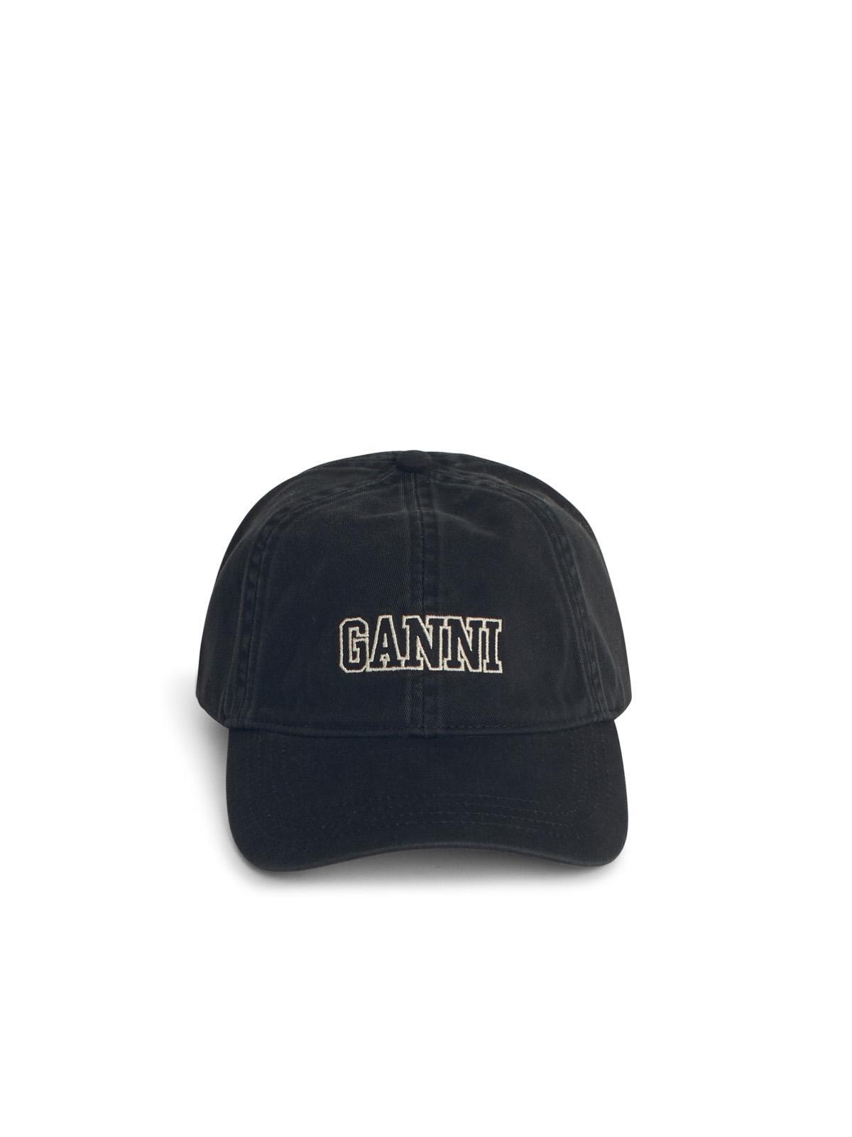 Ganni Cotton Cap - Black | Editorialist