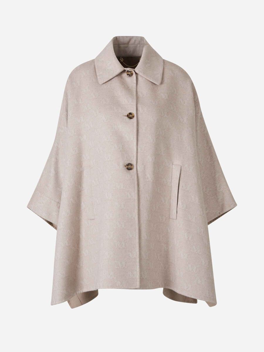 Max Mara Jago Monogram Cape In Allover Monogram M Motif - 21% Off ...